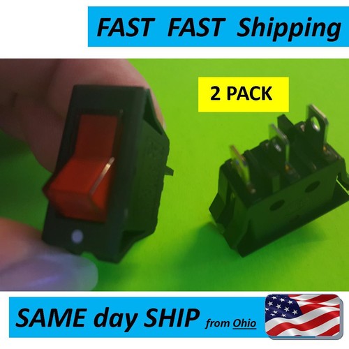 Red Light Lamp On/Off SPST Switch 15A 220V 240V 20A 125V 120V AC | eBay