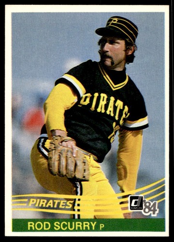 1984 Donruss 235 Rod Scurry Pittsburgh Pirates Baseball Card | eBay