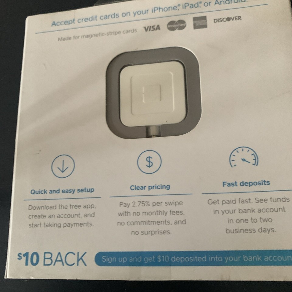 Square Credit Card Reader for iPhone, iPad and Android 855658003268| eBay