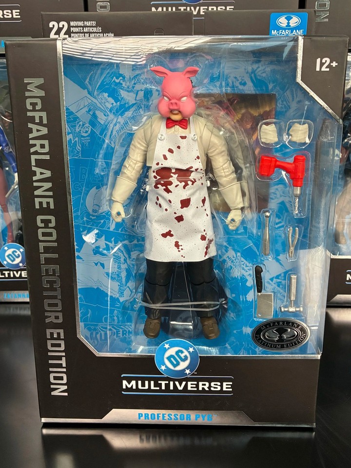 McFarlane DC Professor Pyg Elongated Man Cosmic Boy, Blackhawk Action ...