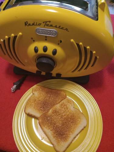 Rare HTF Vintage Yellow Kenwood Toaster FM Radio Retro Breakfast Tested ...
