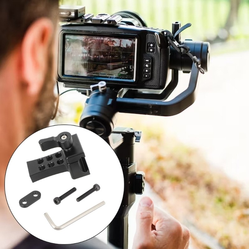 Camera Rail Clamp With 1/4inch Thread Hole Rack For DSLR Camera Cage ...