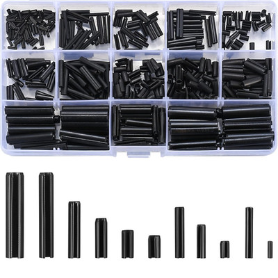 460 Pcs Roll Pins Assorted, Slotted Spring Roll Pins Assortment Set ...
