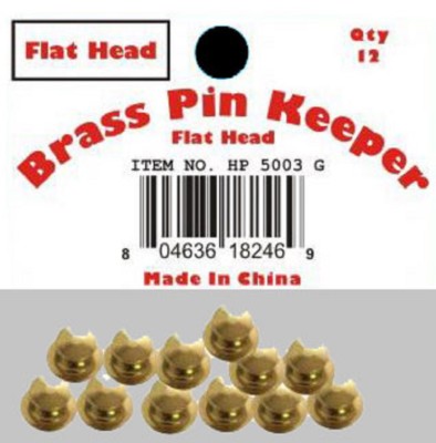 (120 Pieces) Pin Keepers backs Locks Locking (Flat Head Gold) | eBay