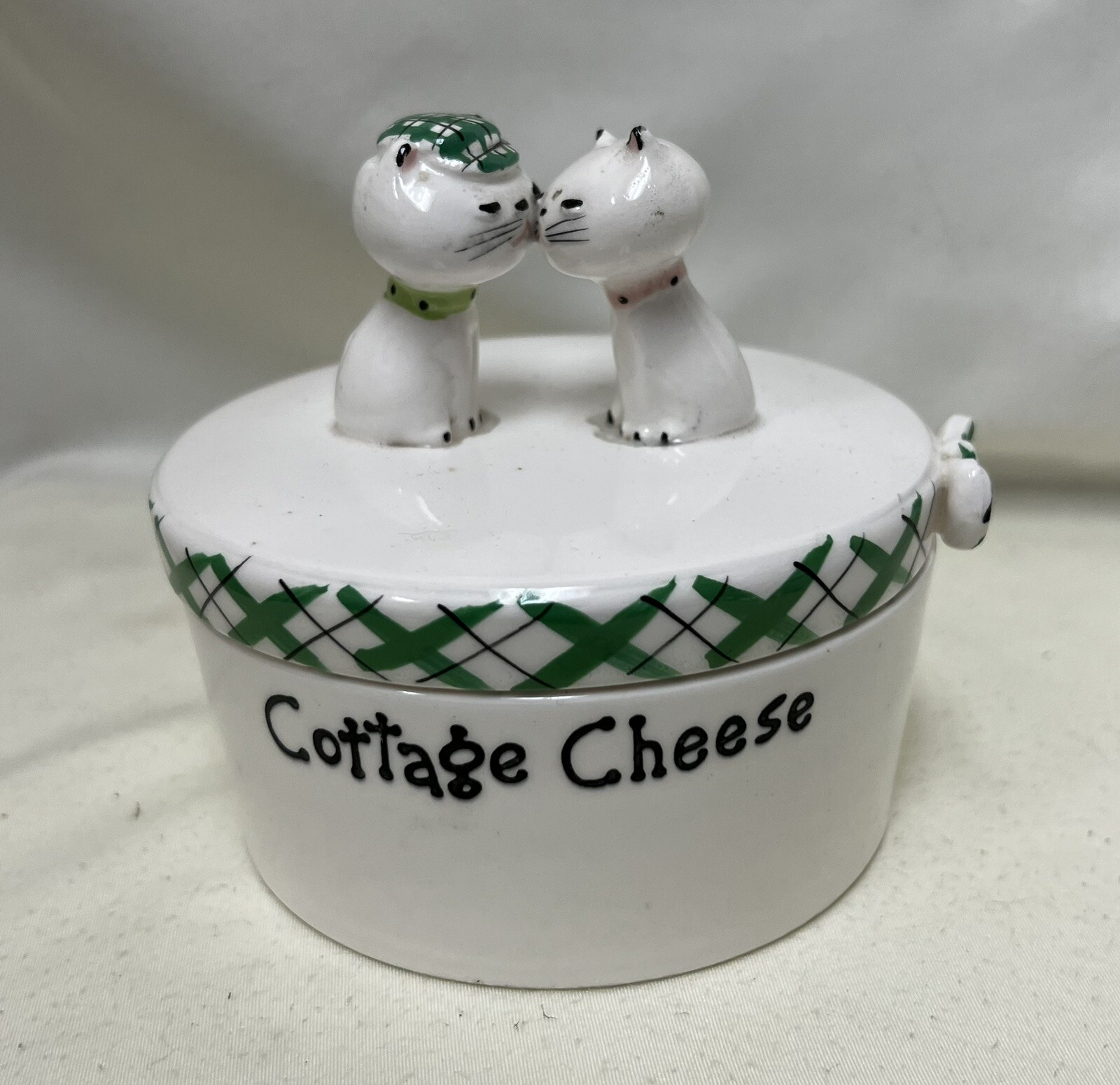Cottage Cheese Container w/Lid 1958 Holt Howard Kissing Cats Vintage | eBay