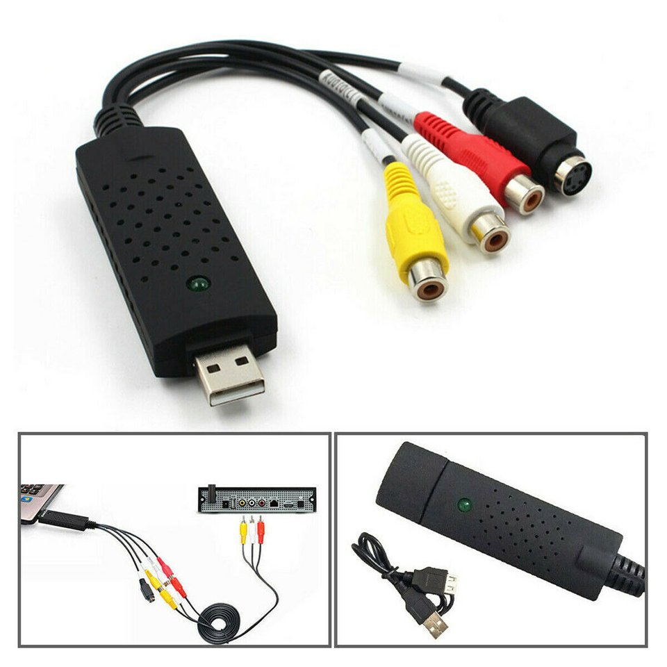 USB 2.0 Audio Video VHS VCR to DVD Converter Capture Card Adapter ...