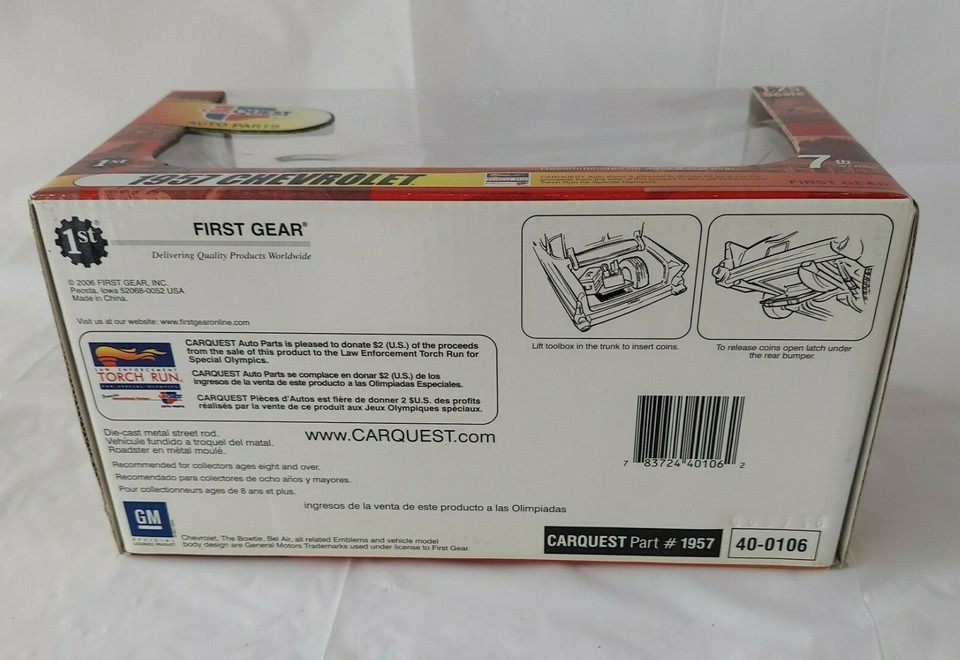 First Gear CarQuest 1957 Chevrolet Street Rod - 1:25 Scale Die-Cast ...