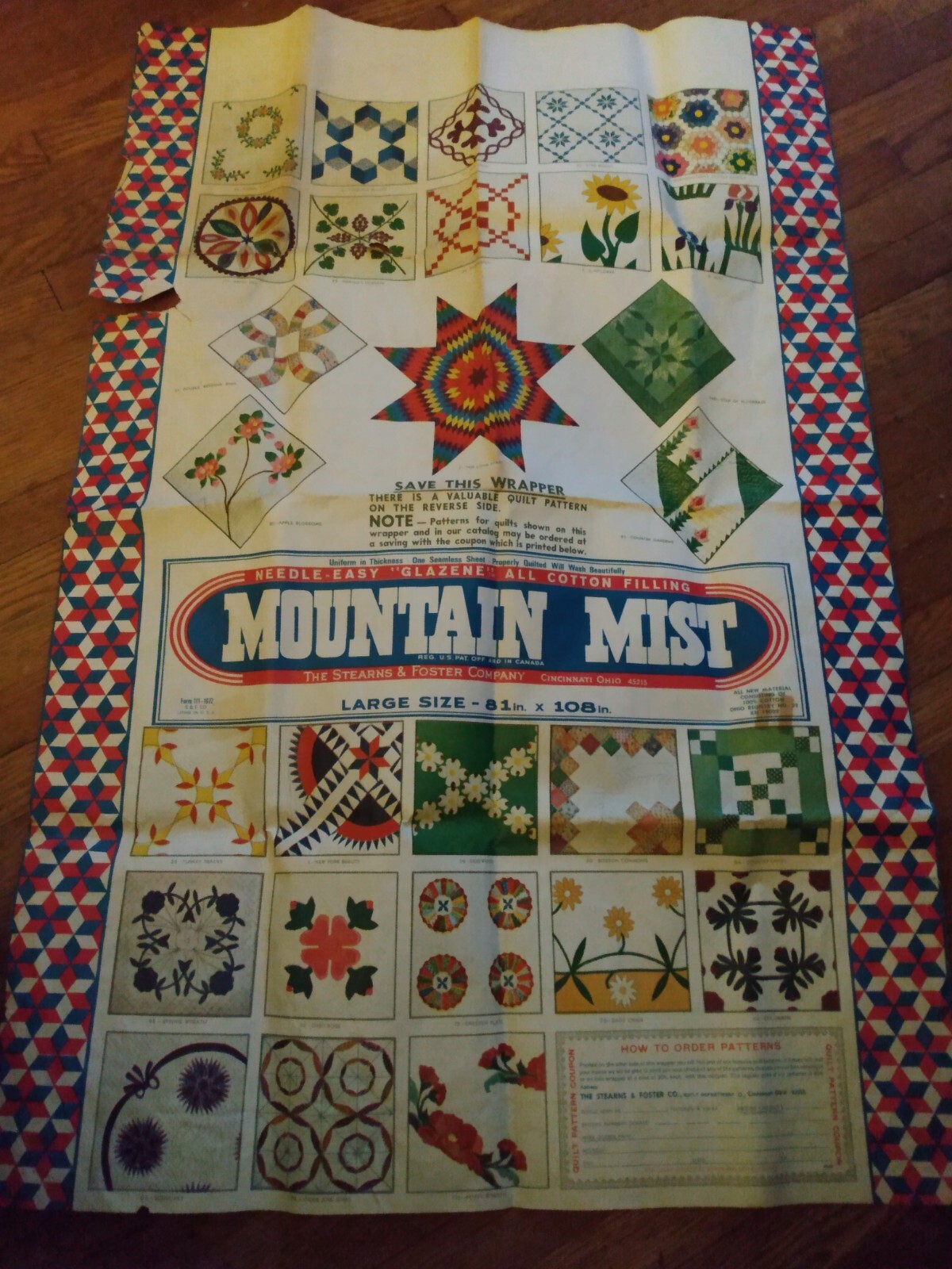 Vtg Stearns & Foster Mountain Mist Quilt Patterns Paper only Tulip Bowl As Is | eBay