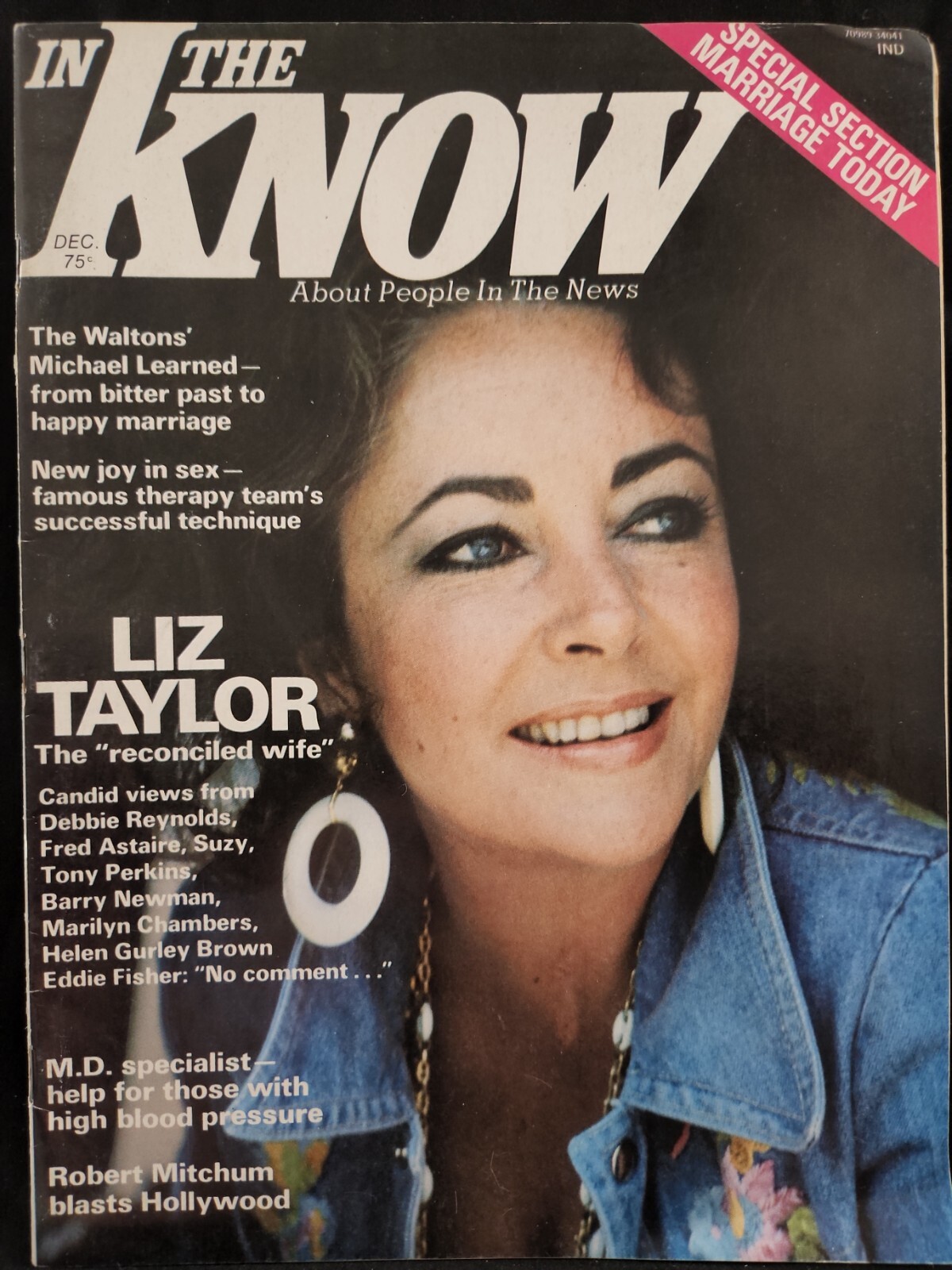 In The Know Magazine December 1975 Liz Taylor | eBay