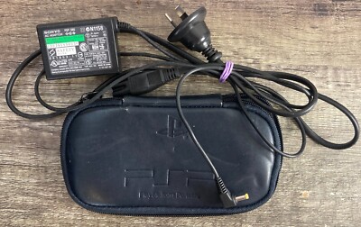 Official Genuine Sony PSP Power Supply Portable w Free official case ...