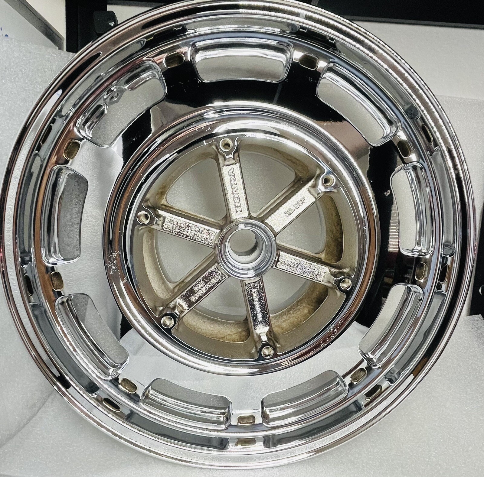 HONDA 1988 -2000 GL1500 GOLDWING FRONT CHROME WHEEL 44650-MW5-305 OEM ...