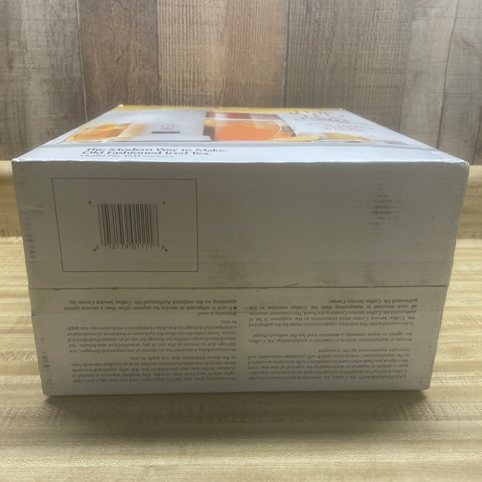 The Iced Tea Pot by Mr. Coffee Red 2 Qt Pitcher Ice Tea Maker Model TM1 ...