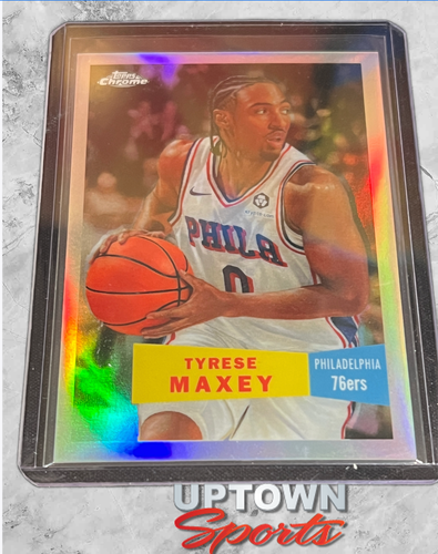 2025 TOPPS NBA LIVING SET - TYRESE MAXEY - SSP REFRACTOR FOIL #4 | eBay