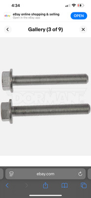 Dorman 14886 Control Arm Bolt fits Dodge and Jeep models 6104243AA | eBay