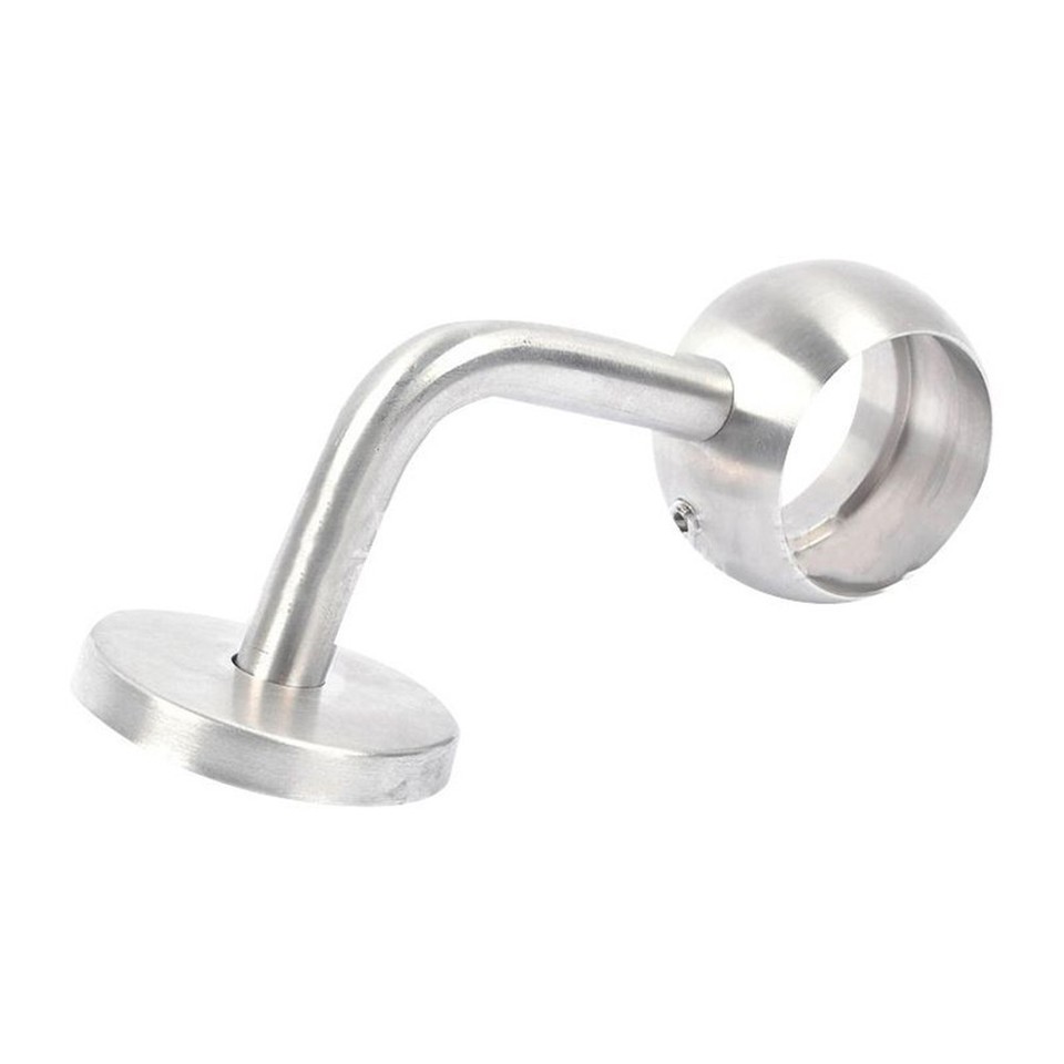 90° Stainless Steel Closet Rods Round Tube Pipe Support Brackets High ...