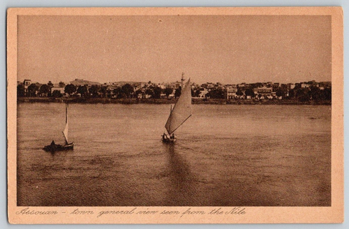 Postcard~ General View From The Nile~ Aswan (Assouan), Egypt | eBay