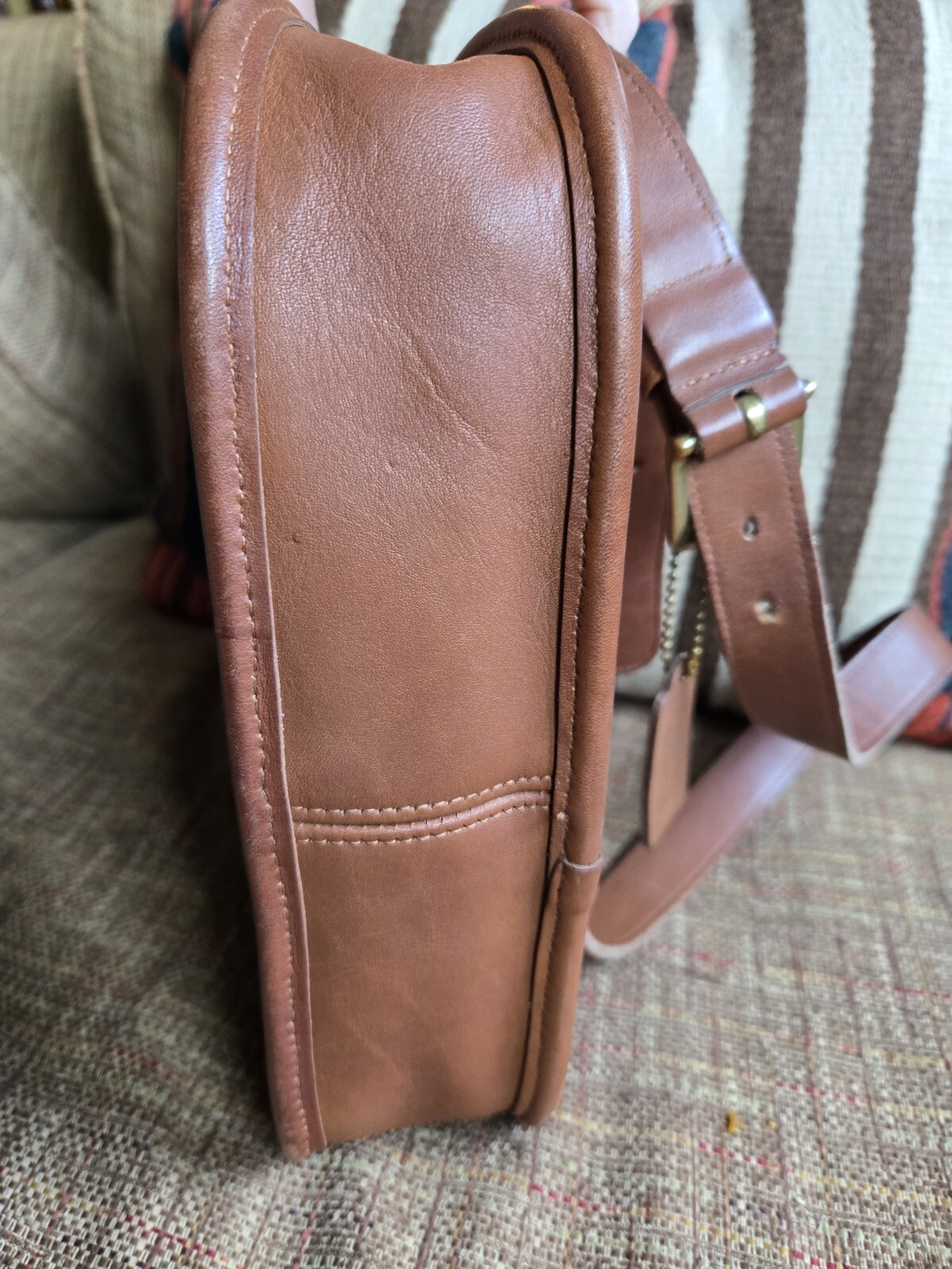 Vintage Coach Large Sidepack 9979 British Tan Made In USA | eBay