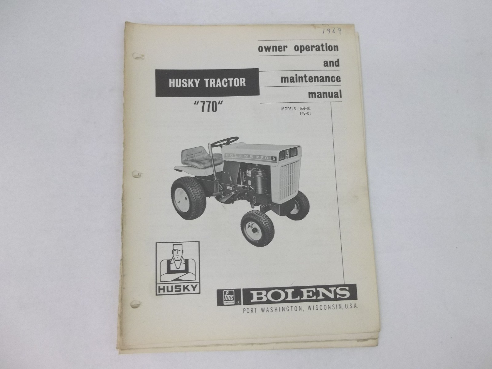 Bolens Model 770 164-01 & 165-01 Tractor Owners Operation and ...