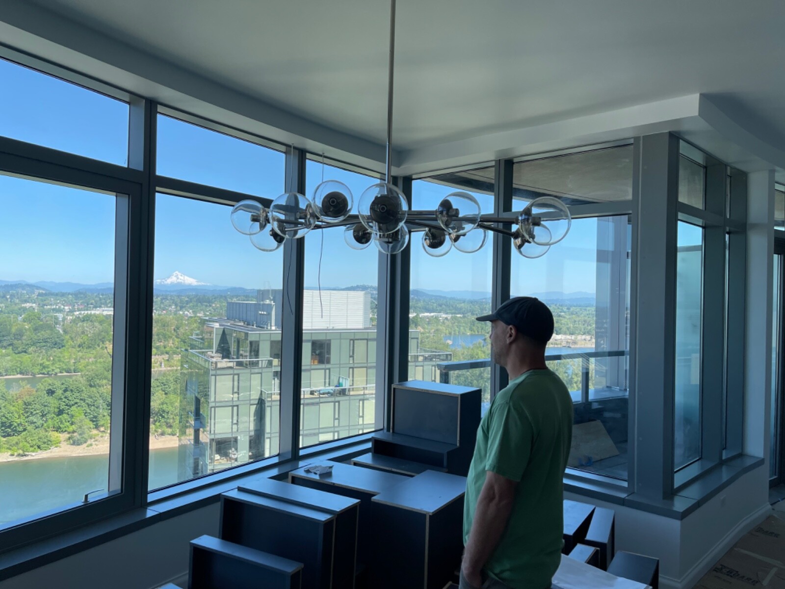 DALLAS SPUTNIK CHANDELIER. Installed and uninstalled during renovation ...