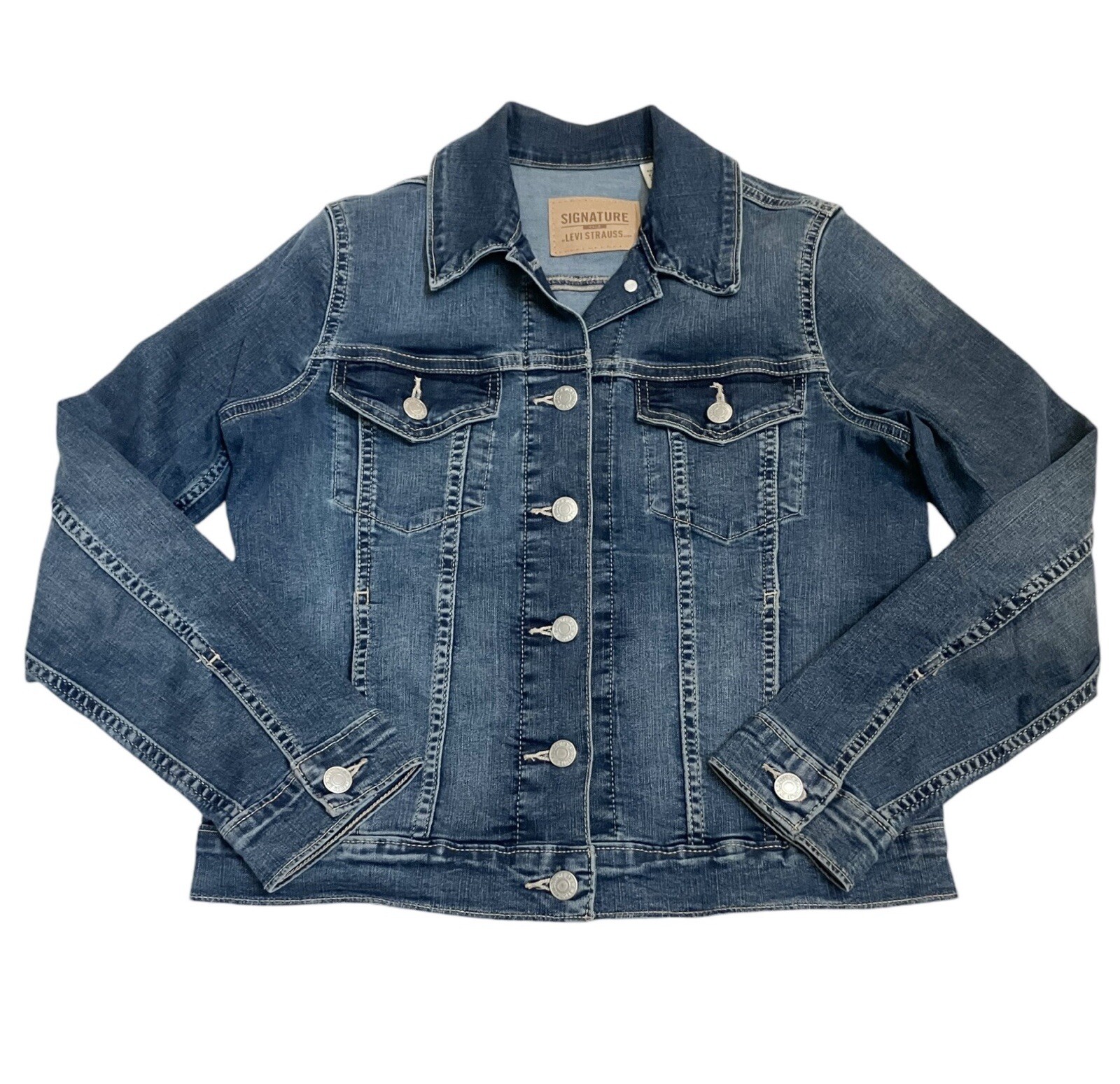 Vintage Levi Strauss Signature Blue Denim Button Jean… - Gem