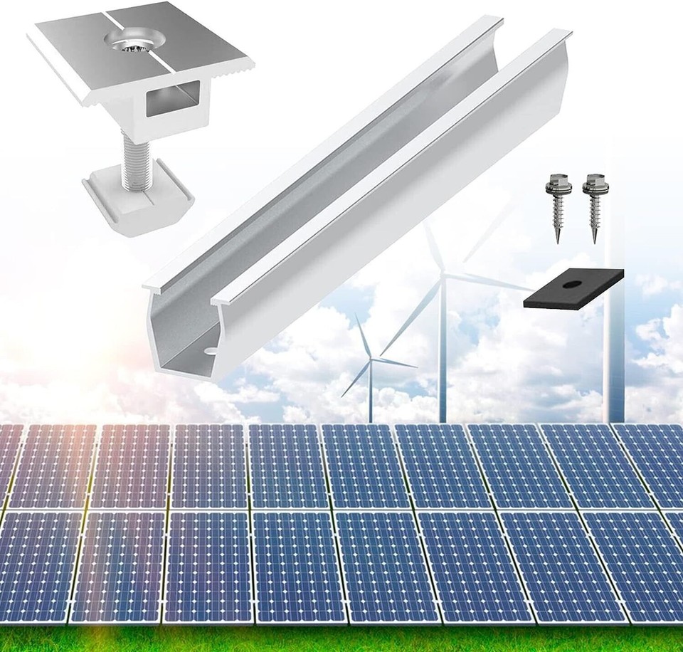 2PCS Solar Panels Roof Adjustable Solar Panel Mounting Brackets Kit ...