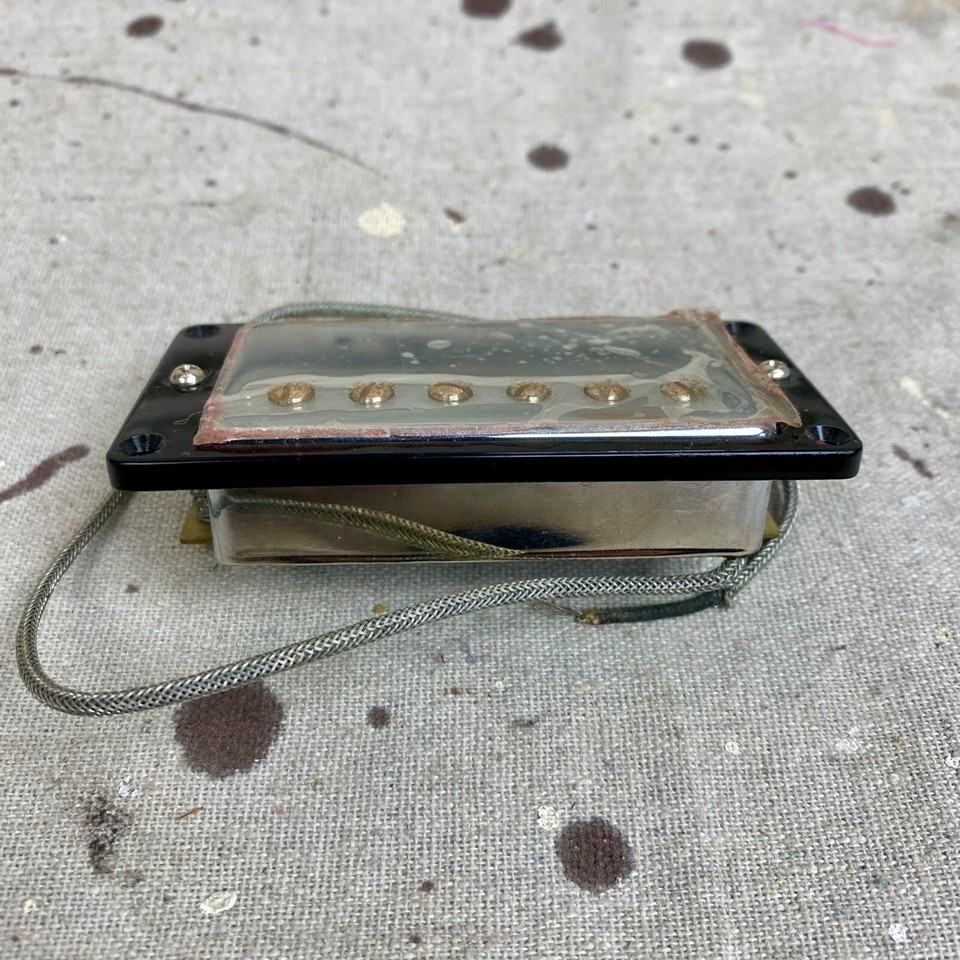 Vintage Gibson Tarback Humbucker Pickup 1980 w/ Pickup Ring NOS 7.50 k ...