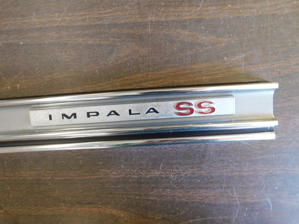 NOS OEM GM 1965 Chevrolet Impala SS Trunk Deck Lid Moulding Trim Chevy ...