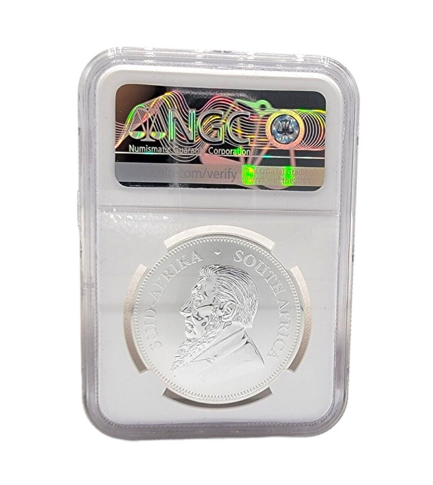 2017 S. Africa S1Rand Krugerrand 50th Anniversary SP70 1 0z Silver Coin ...