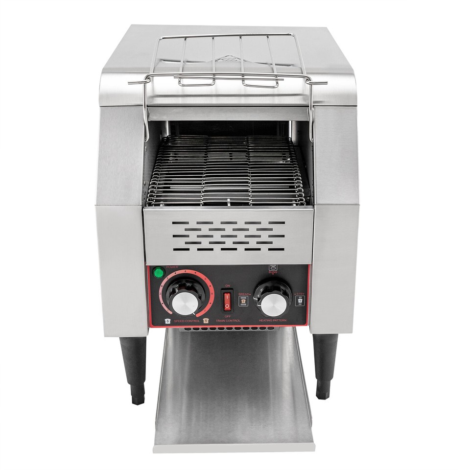 150Slices/H 1300W Commercial Conveyor Toaster Electric Bread Baking ...