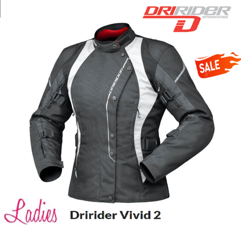 DRIRIDER Vivid 2 Motorcycle Ladies Jacket #6 NEW rrp$299 Female Womens ...