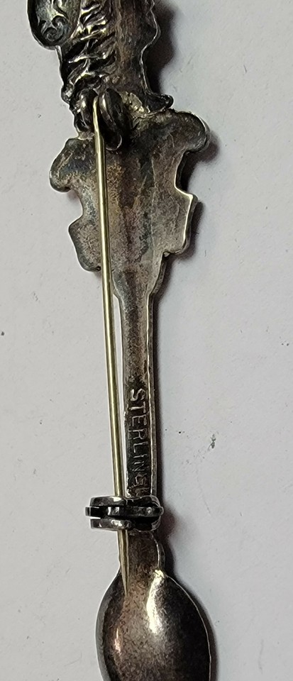 Vintage Sterling Silver Salt Spoon Greek or Roman Goddess | eBay