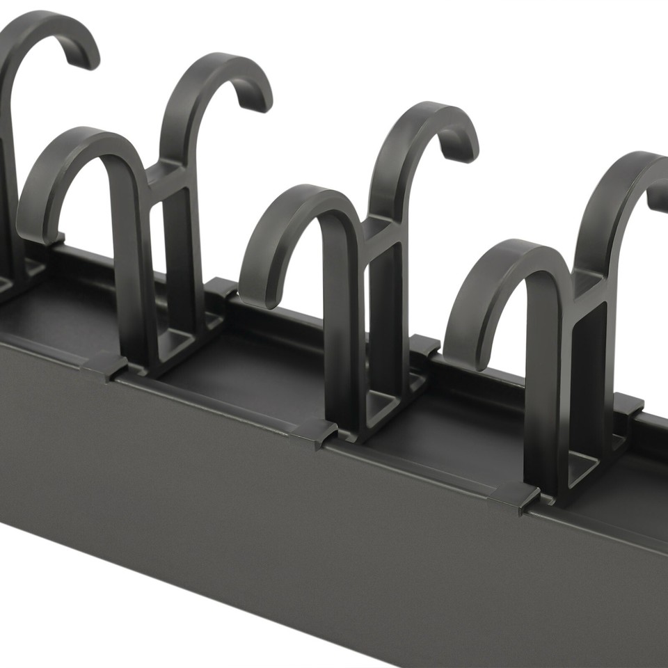 Brooms and Mops Pull Out Storage Rack, Wall Organizer with 20 Hooks for ...