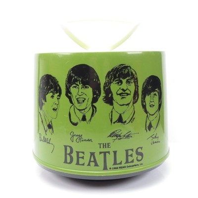 Vintage 1966 NEMS The Beatles Green Disk Go Case 45 Record Holder ...