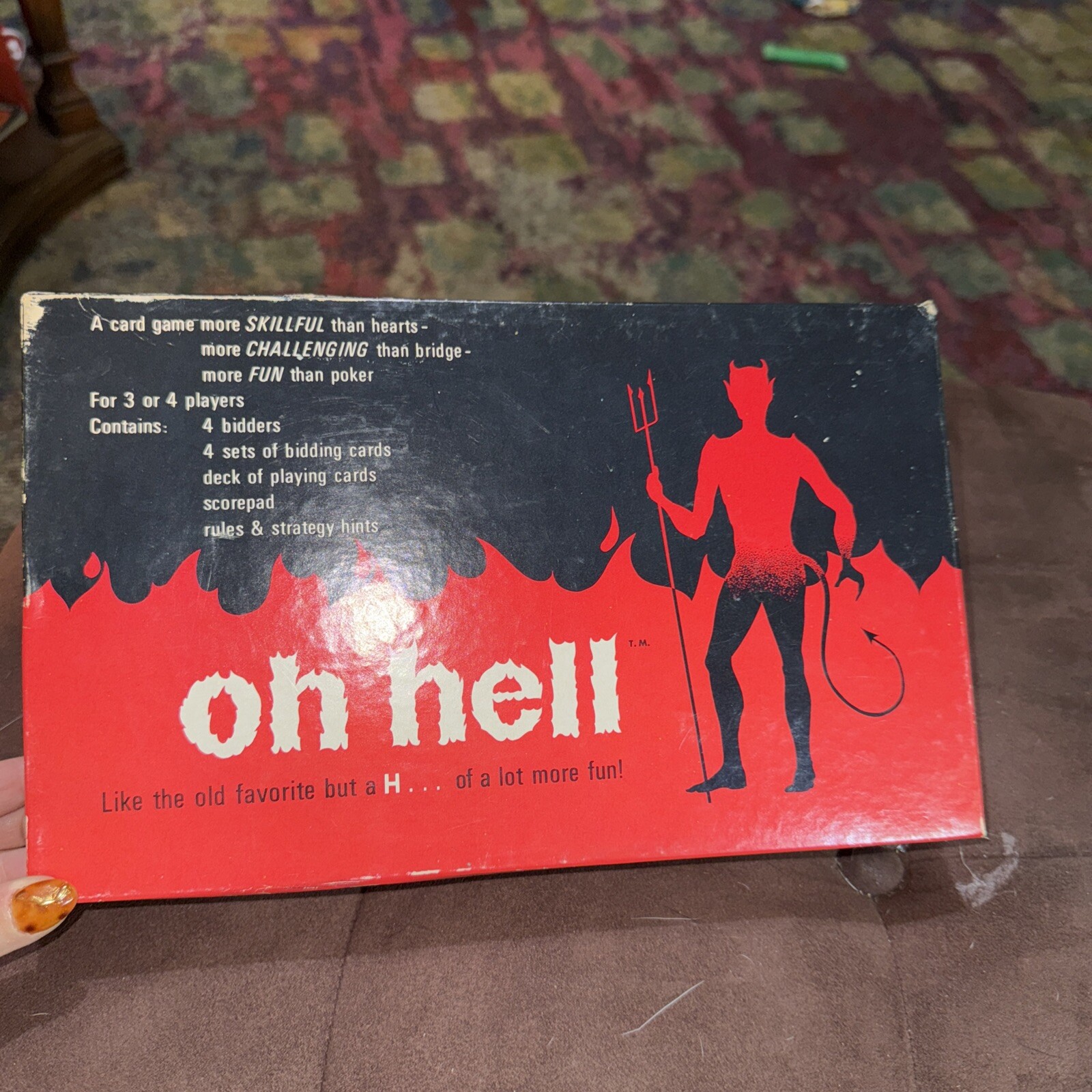 1973 Oh Hell Card Game Vintage Collectible Devil Box Design Classic | eBay