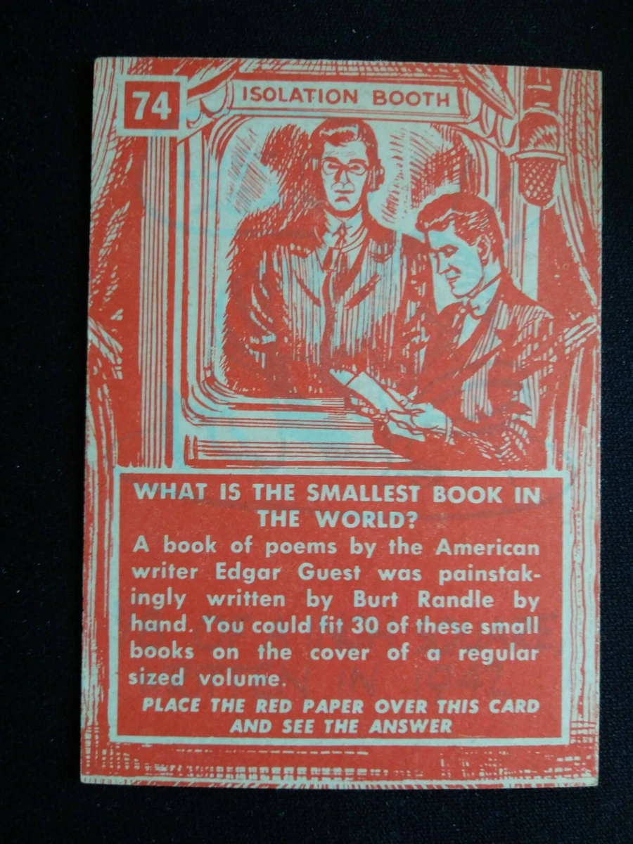 The Smallest Book In The World