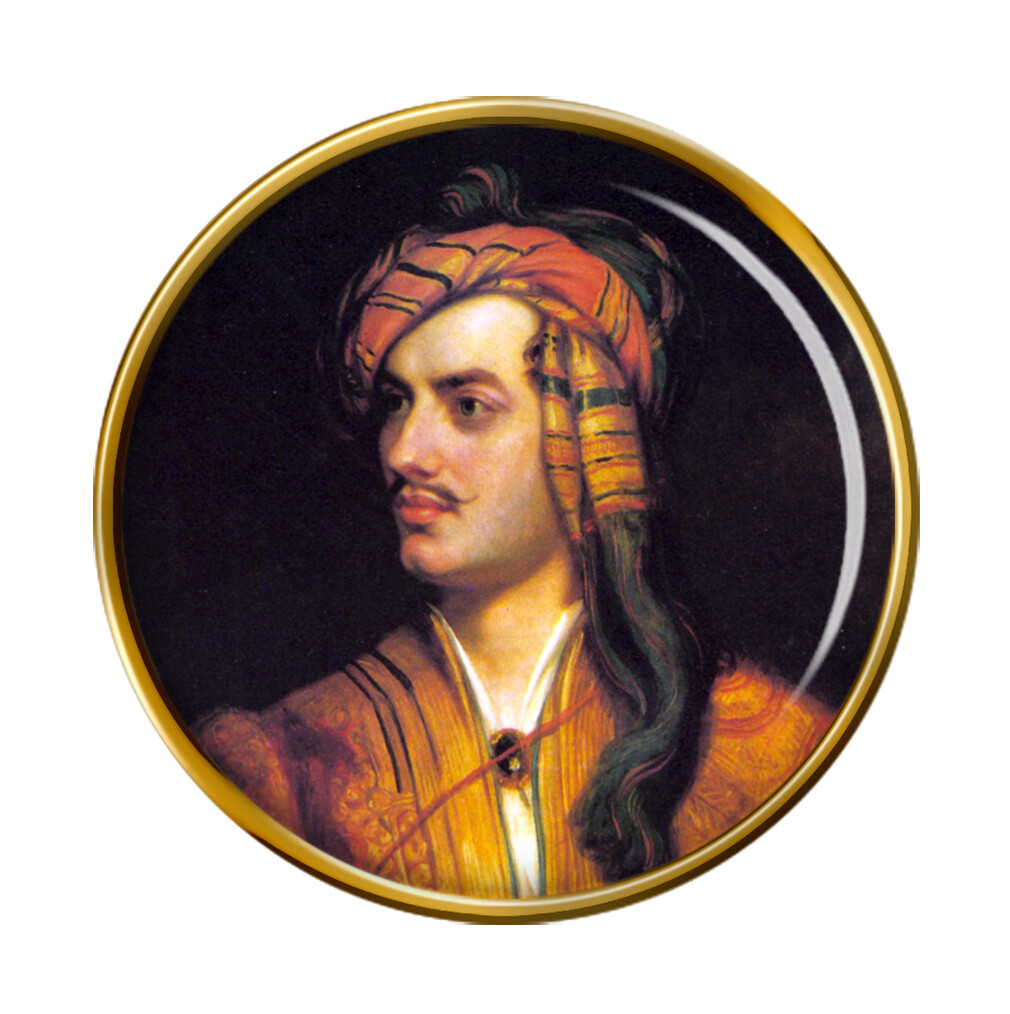 Lord Byron Pin Badge | eBay