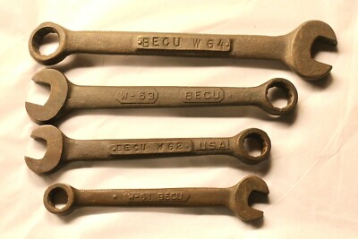 BERYLCO Combination Open End Wrench Non-Sparking Set of Four USA BECU W ...
