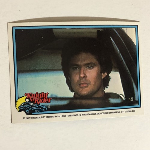 Knight Rider Trading Card 1982 #19 David Hasselhoff | eBay