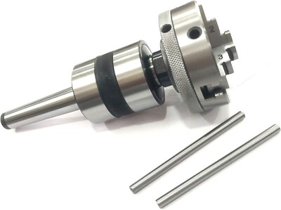 Revolving Center Shank MT-1,2,3,4 +3 Jaw Self Centering Chuck thread ...