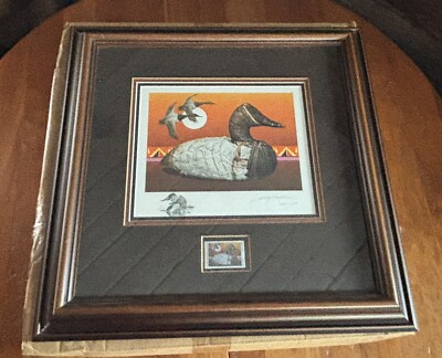 1979 Nevada Duck Stamp Canvasback & Print Larry Hayden Remarqued 454 of ...