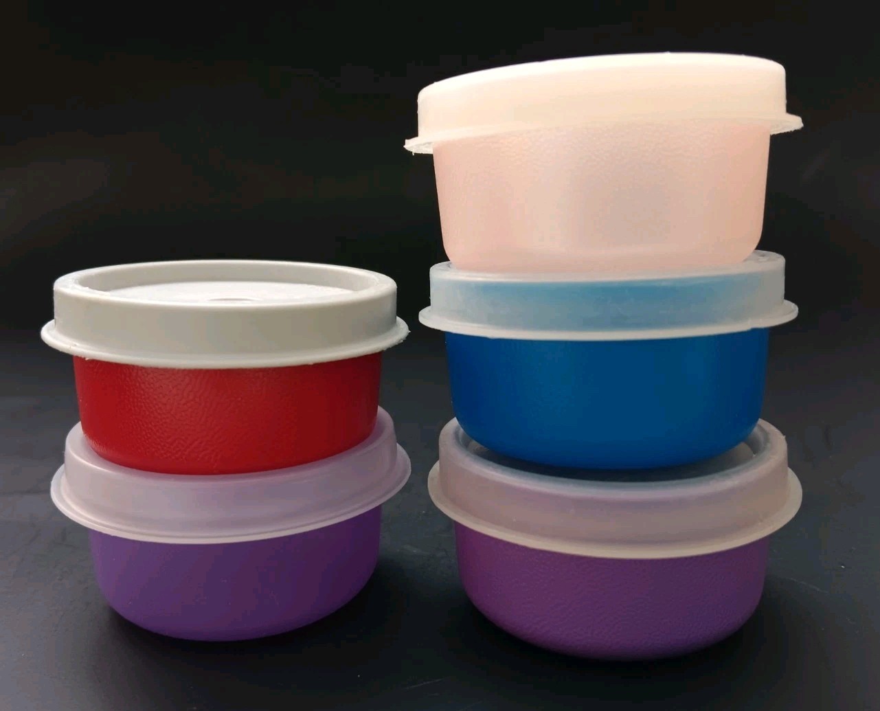 Lot of 5 Tupperware Smidget Storage Containers with Lids - #1463 | eBay