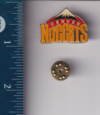 DENVER NUGGETS Team Logo Pin NBA BASKETBALL METAL ENAMEL LAPEL HAT PIN ...