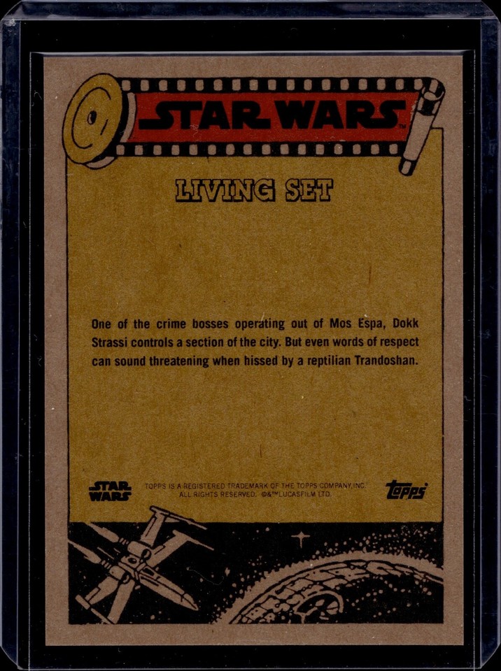 2023 Topps Star Wars "ThroWback ThursdAy" Dokk Strassi_Living Set_#408 ...
