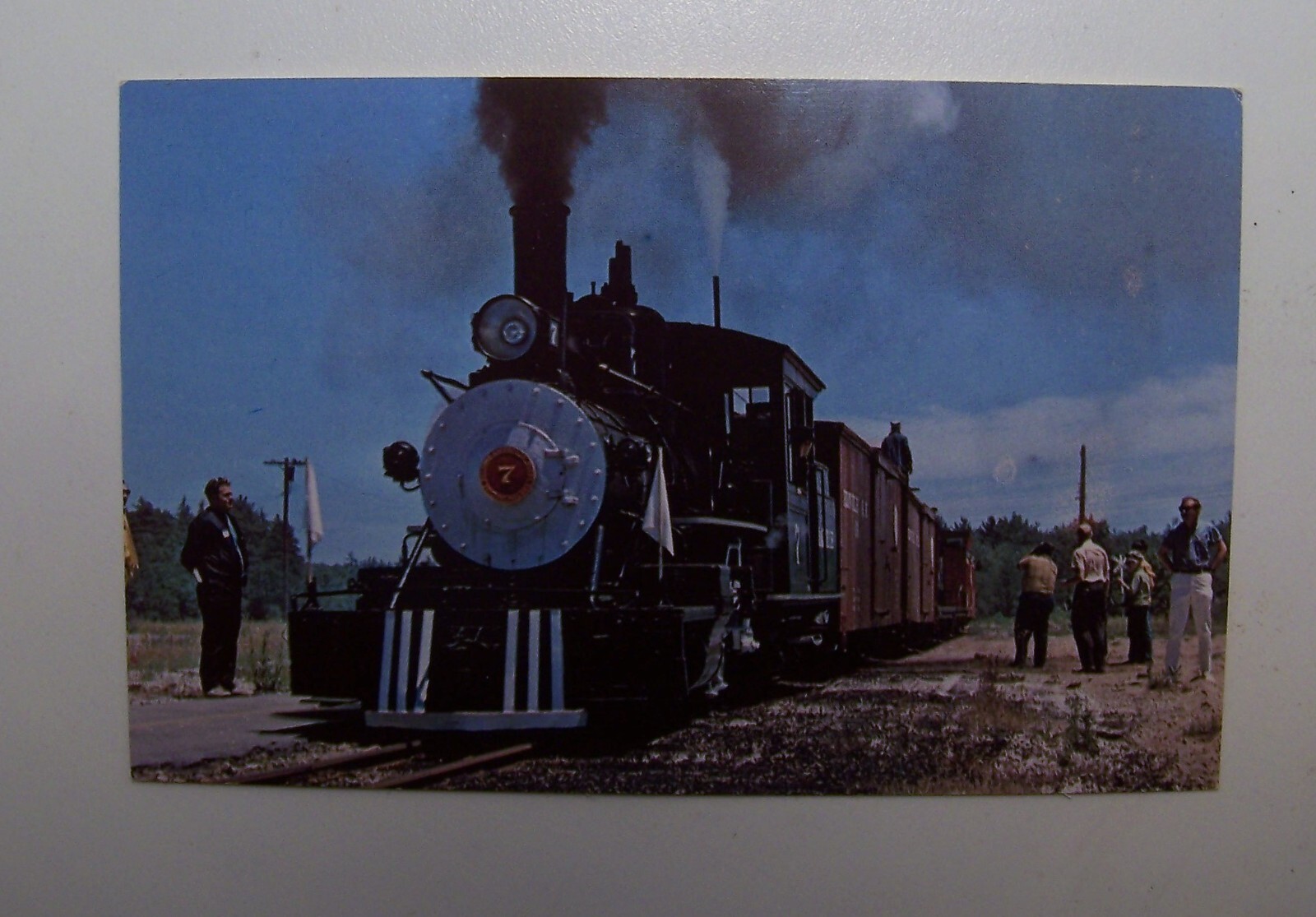 Postcard Edaville Railroad Locomotive # 7 South Carver Mass. B-1 | eBay