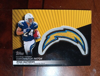 2010 TOPPS RYAN MATHEWS THROWBACK PATCH CHARGERS ~ #LPC-28 | eBay