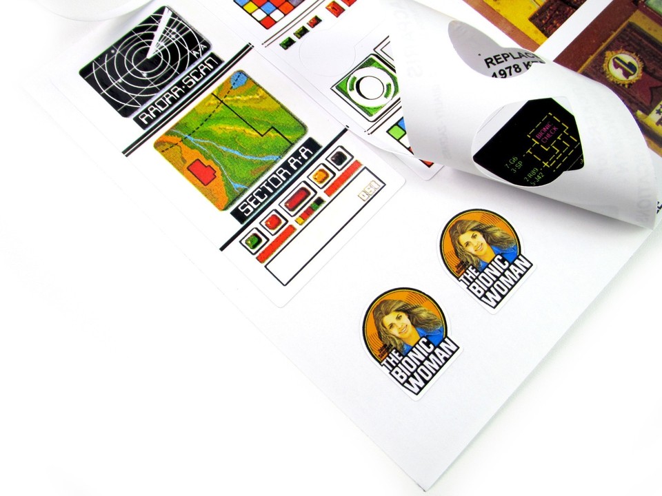 CUSTOM STICKERS for BIONIC WOMAN CARRIAGE HOUSE COMMUNICATION CONSOLE ...