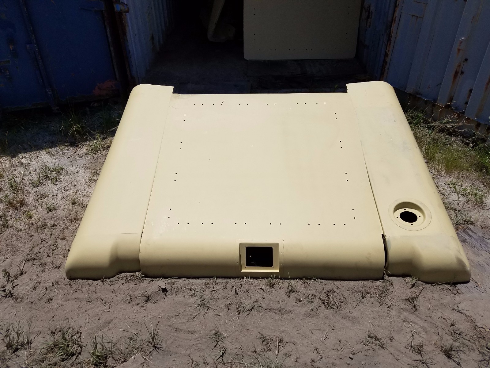 HMMWV HUMVEE HUMMER M998 TAN SLANTBACK Hard Top Rear Hatch and LH+RH ...