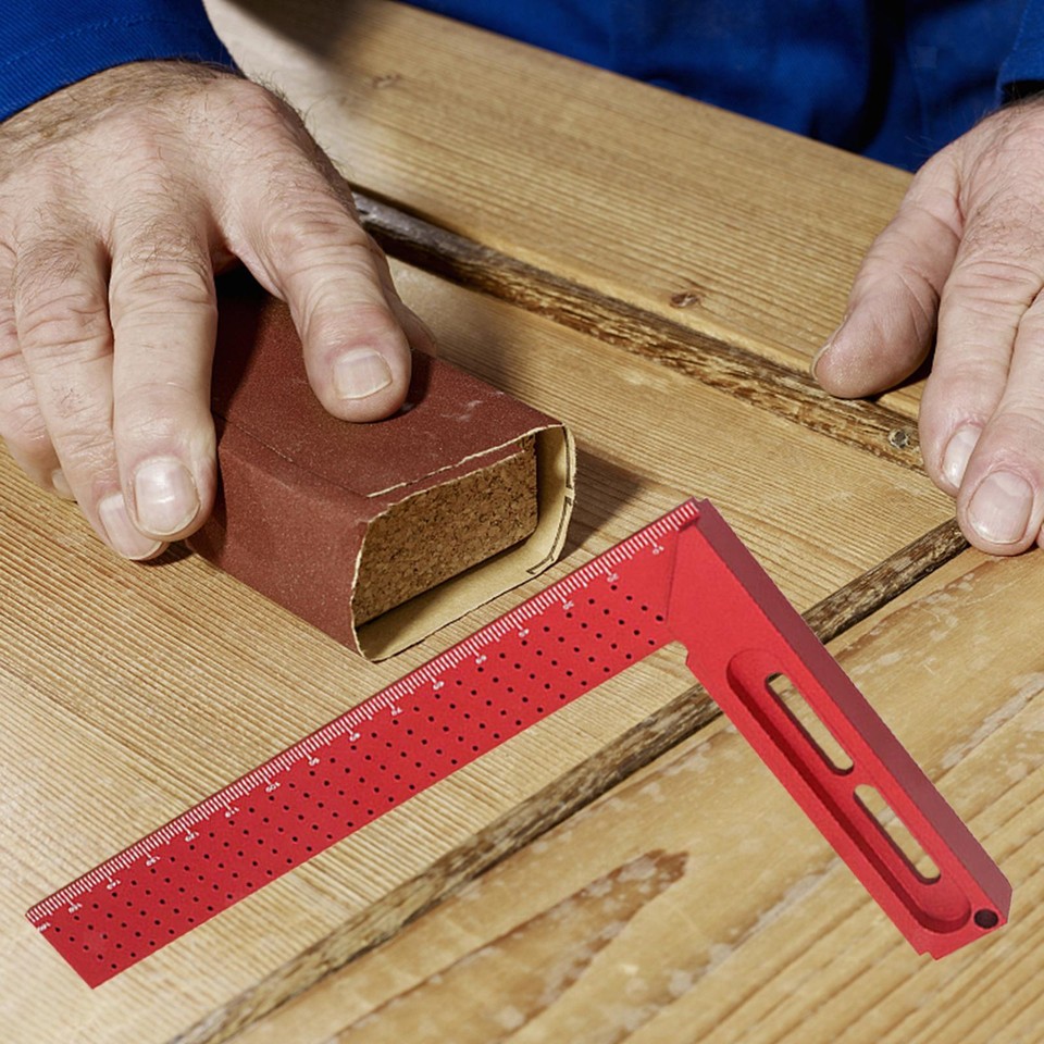 L Square Ruler Measuring and Marking Woodworking Angle Ruler for ...