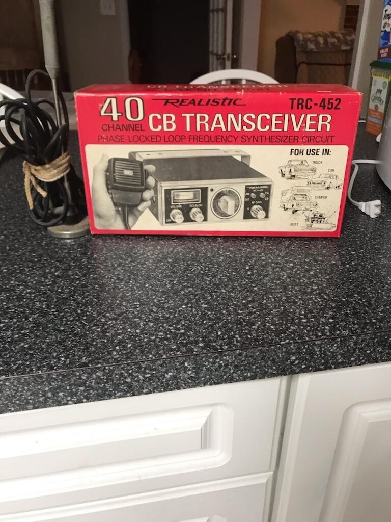 Realistic 40 Channel CB Radio TRC-452 WITH MANUAL IN BOX | eBay