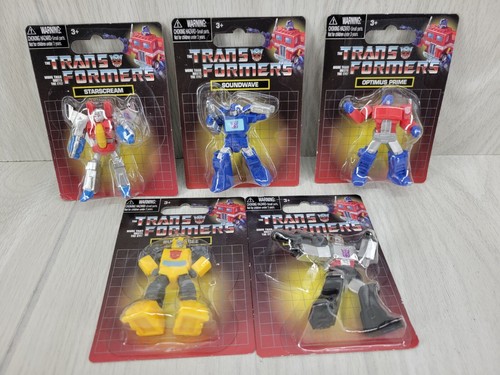 Transformers Mini Figures Toys 2" Lot of 5 Hasbro Just Play Action ...